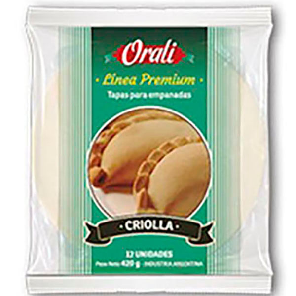 Tapas Para Pascualina Orali Premium Criolla 500 g - Abastecedor